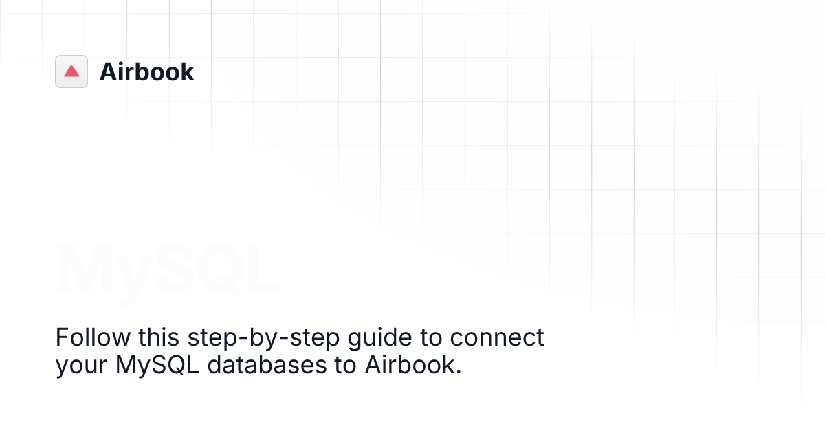 MySQL | Airbook